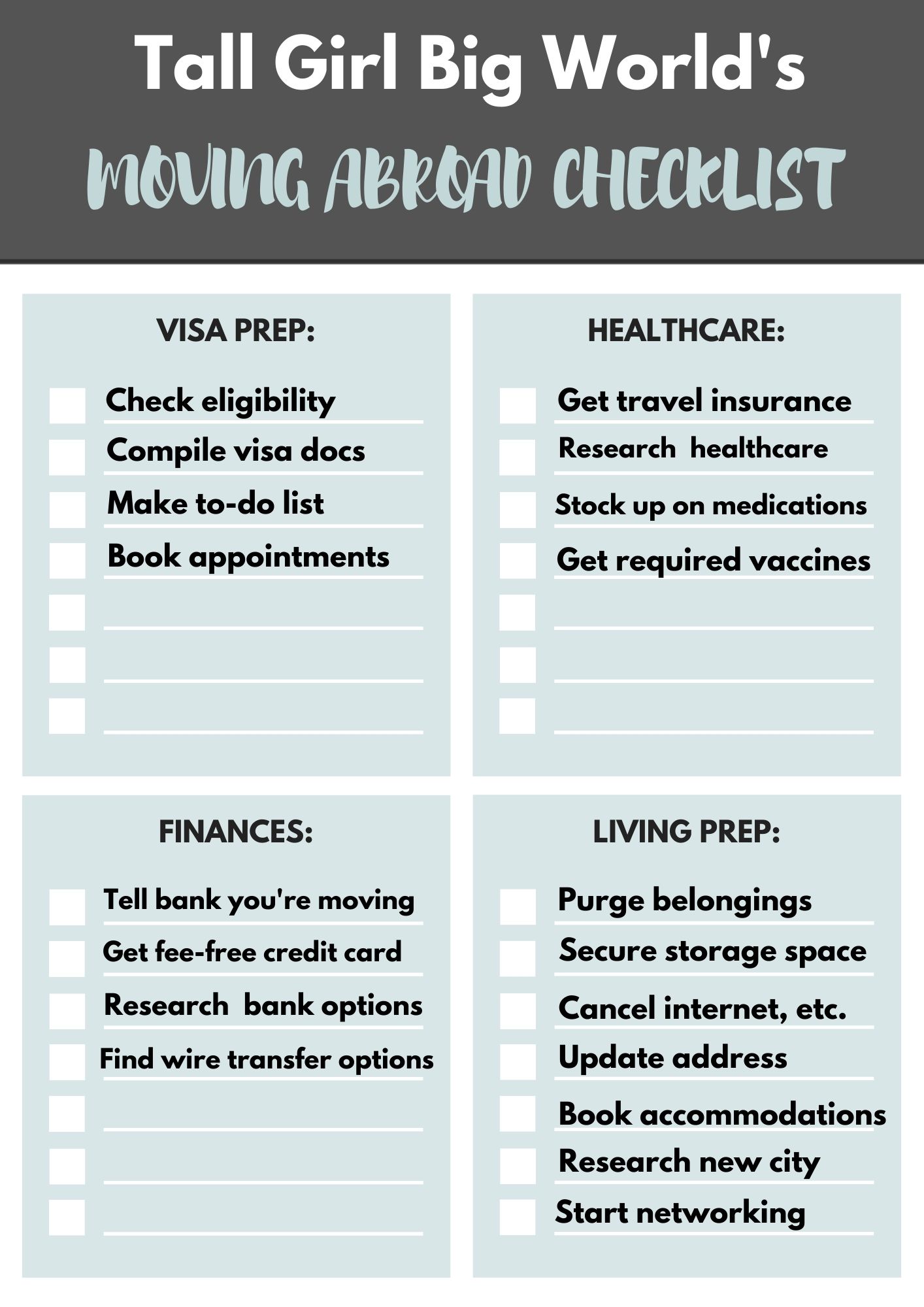 Moving To Another Country Your Stress Free Moving Checklist Tall Moving To Another Country Your Stress Free Moving Checklist Tall